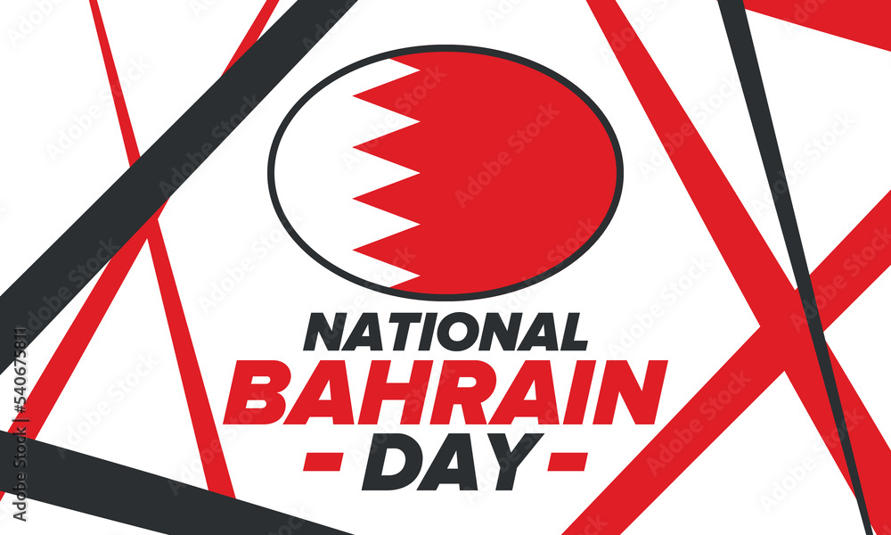 Bahrain National Day. National happy holiday, celebrated annual in ...
