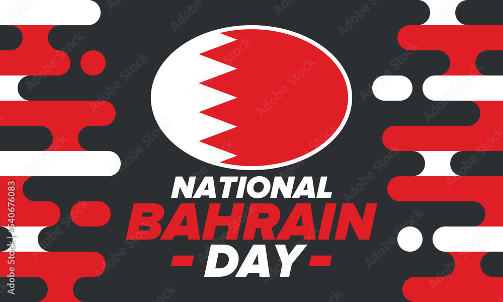 Bahrain National Day. National happy holiday, celebrated annual in ...