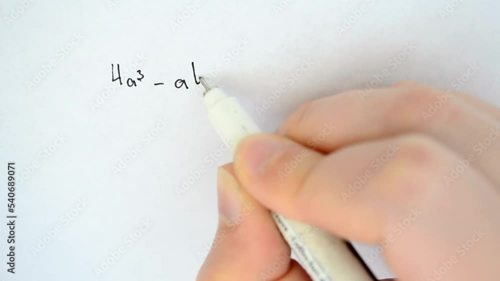 Mathematical formulas. We write formulas Stock Video | Adobe Stock