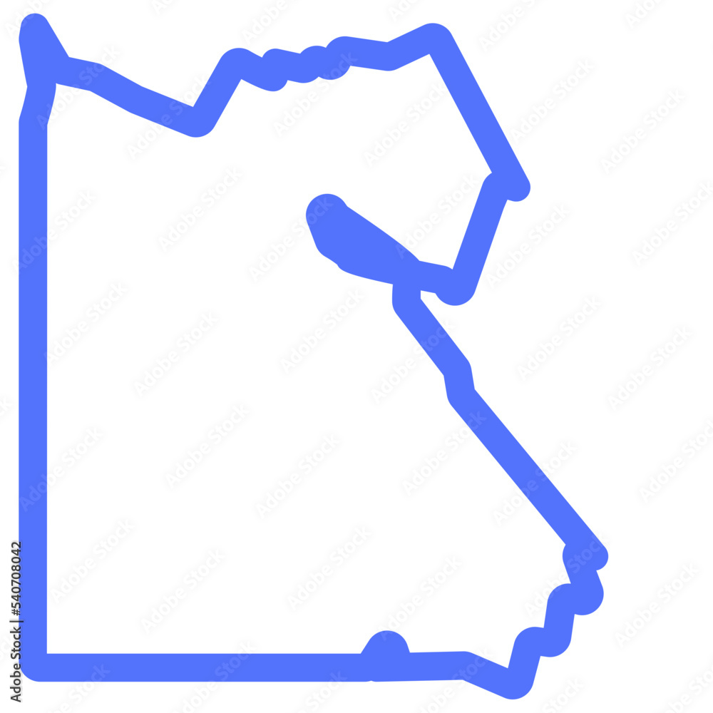 egypt map egyptians line icon Stock Vector | Adobe Stock