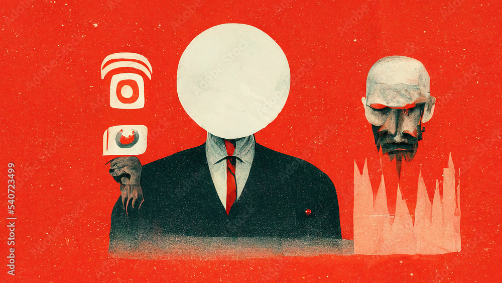 Mass media addiction. Television manipulation and control. Brainwashing ...