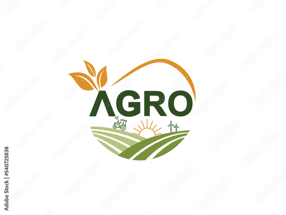 innovative agriculture logo Vector and Template Stock Vector | Adobe Stock