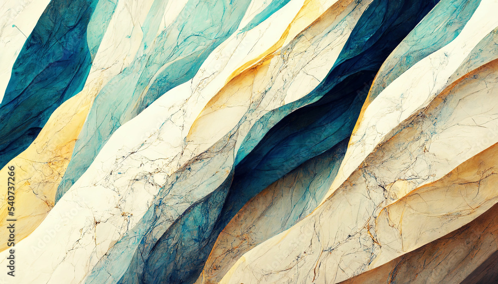Liquid marble texture. White marble with gold and teal hints. Luxury ...