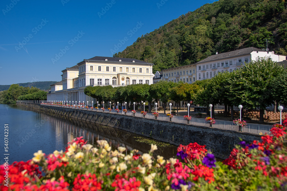 Bad Ems, Germany 24 July 2022, The view of the spa house in Bad Ems ...