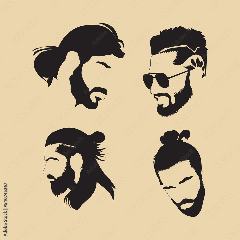 Men Hair Style Illustration 2 This Is An Eps File Stock Vector Adobe Stock