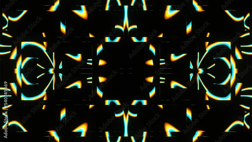 Animated screensaver looped seamlessly. Abstraction color pattern of ...