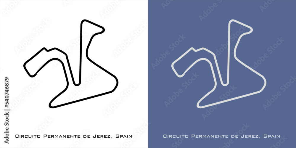Circuito Permanente de Jerez circuit for formula one F1, motorsport, GP ...