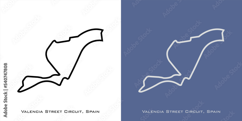 Valencia Street Circuit for formula one F1, motorsport, GP, autosport ...