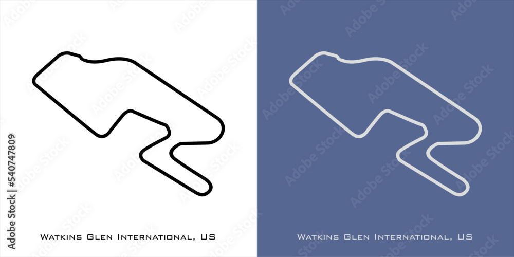 Watkins Glen International circuit for formula one F1, motorsport, GP ...