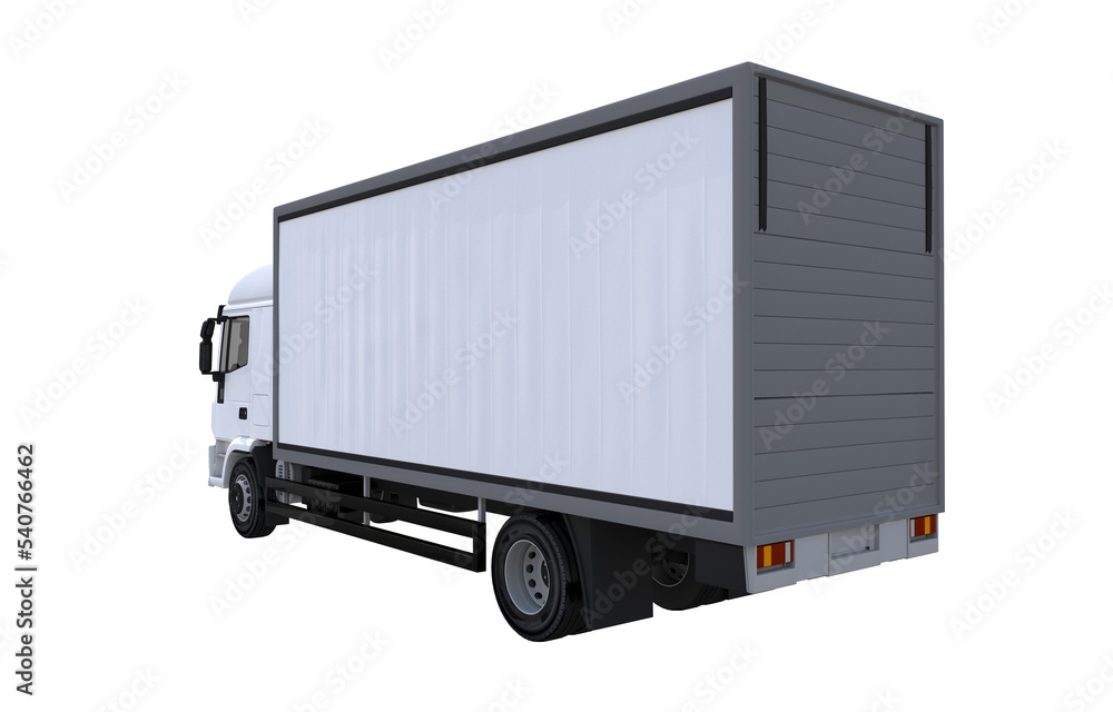 PNG Graphic of Cargo Truck Rear View PNG Object. Small Truck Isolated ...
