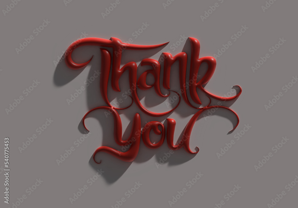 Thank you card design in photoshop Stock Photo | Adobe Stock