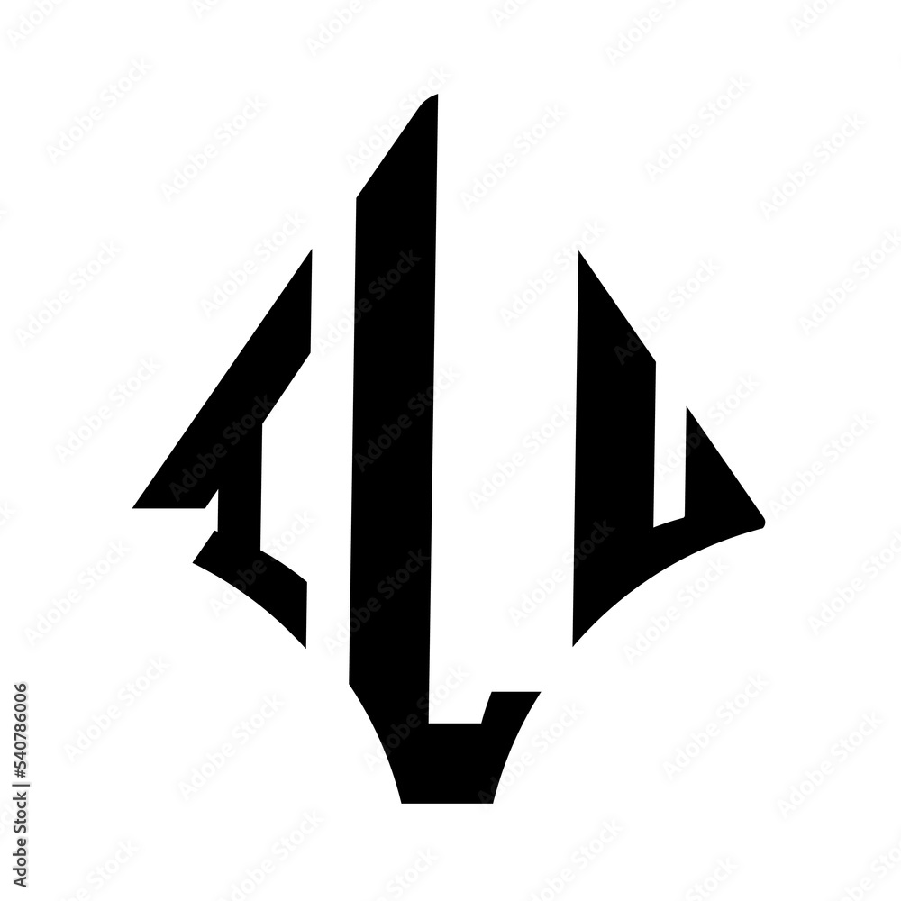 ILU logo. ILU logo letter logo design vector image. ILU letter logo ...