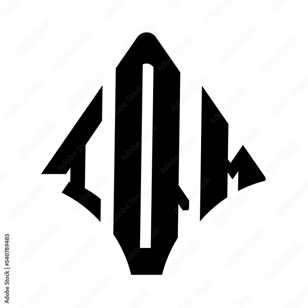 IQM logo. IQM logo letter logo design vector image. IQM letter logo ...