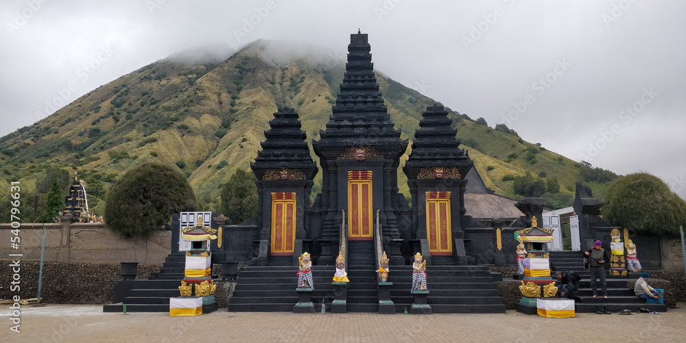 Poten Temple or Pura Luhur Poten located near the foot of Mount Bromo ...