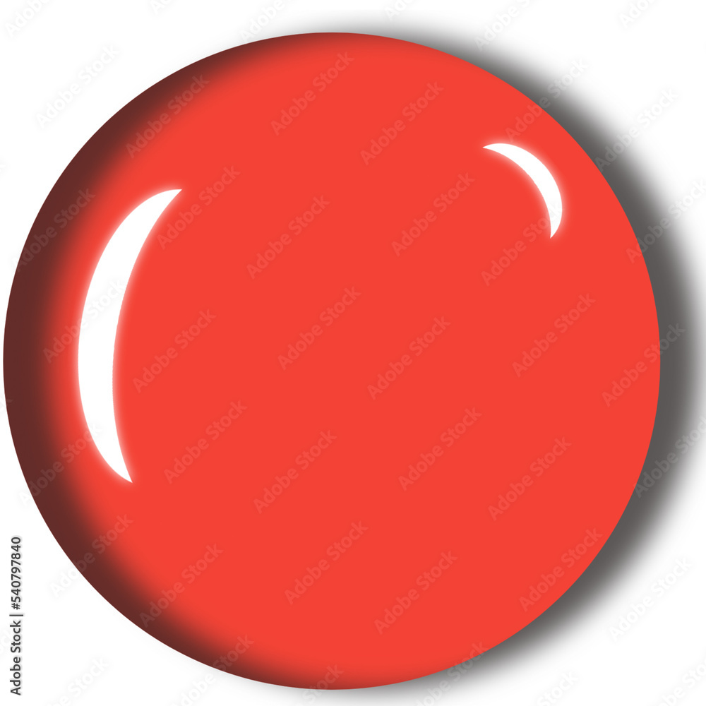 3D Realistic Red Drop Water On Transparent Background With Shadow And ...