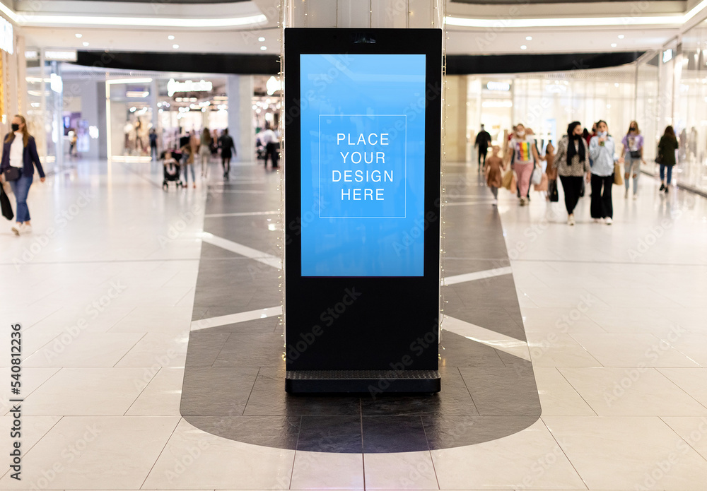 Shopping Mall Banner Mockup Template Stock Template | Adobe Stock