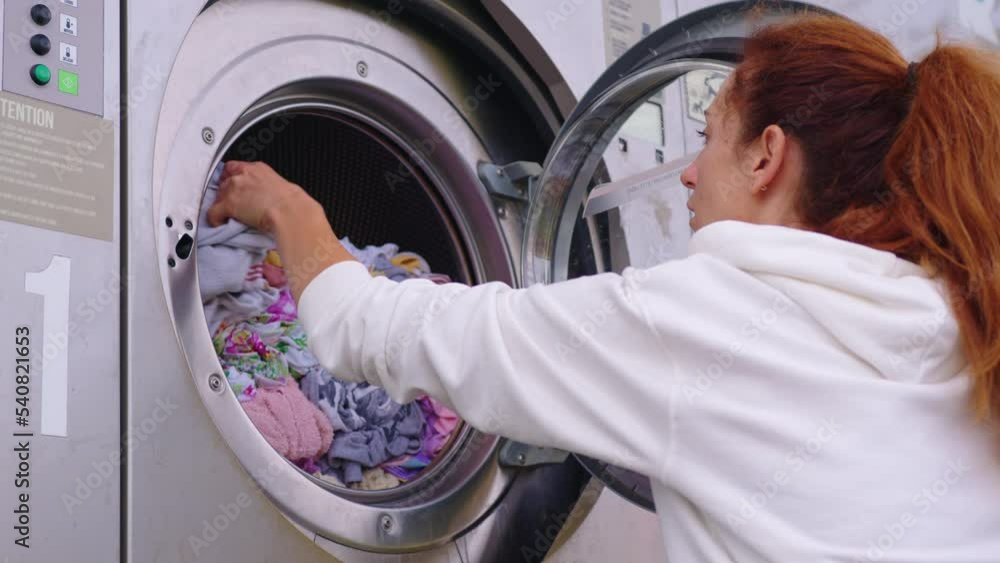 Housewife young woman do housework, busy in regular housekeeping work ...