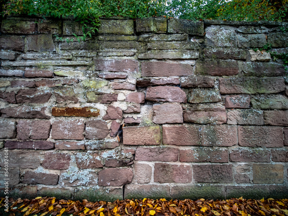 Historische Sandstein Mauer Stock Photo | Adobe Stock