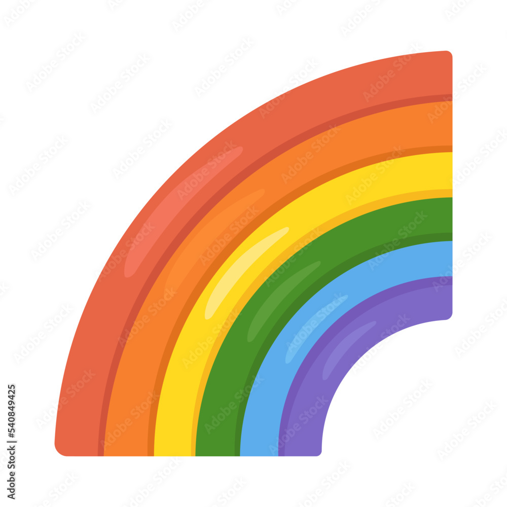 Rainbow Sign Emoji Icon Illustration. Colorful Vector Symbol Emoticon ...