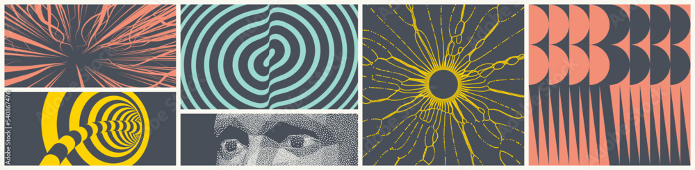 Abstract background. Eye. Digital vision. Space vortex. Hole made from ...