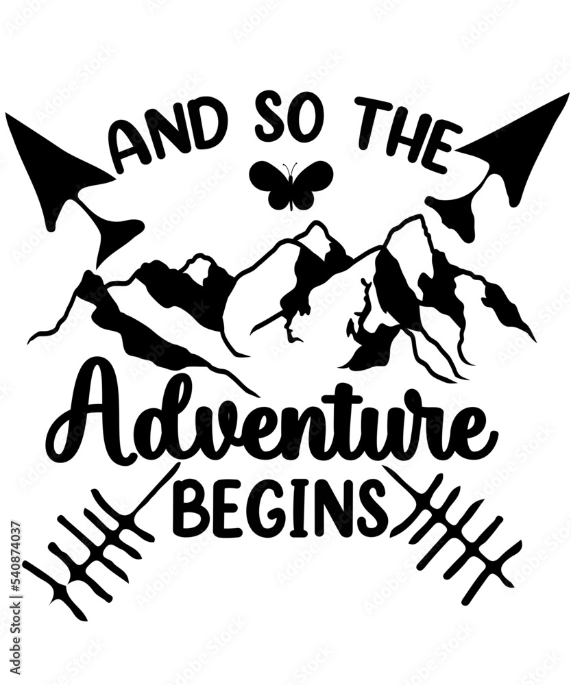 Vetor de Adventure svg bundle, camping svg, png, happy camper svg ...