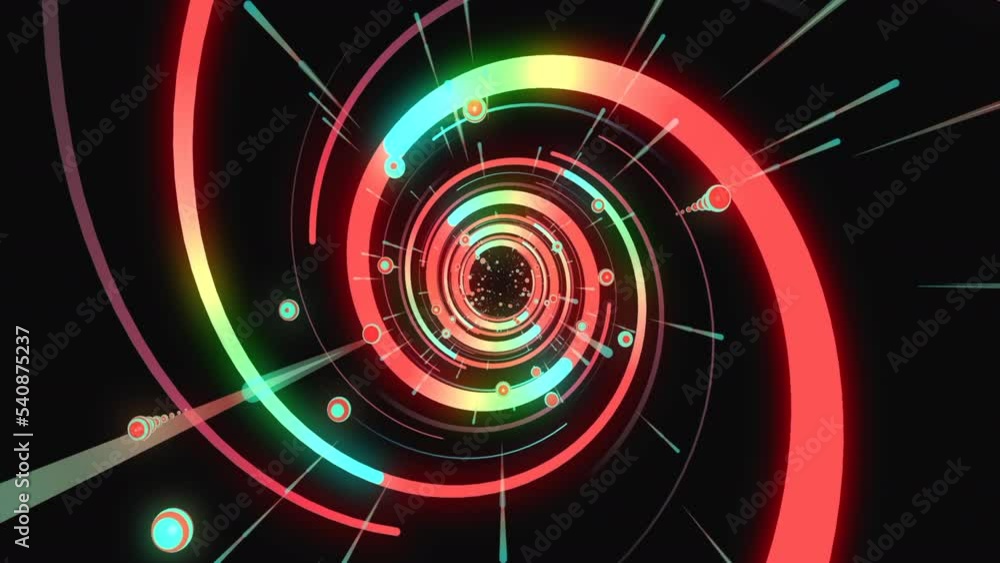 Concert Elements Panel with the LED bulb. 4k Abstract background art ...