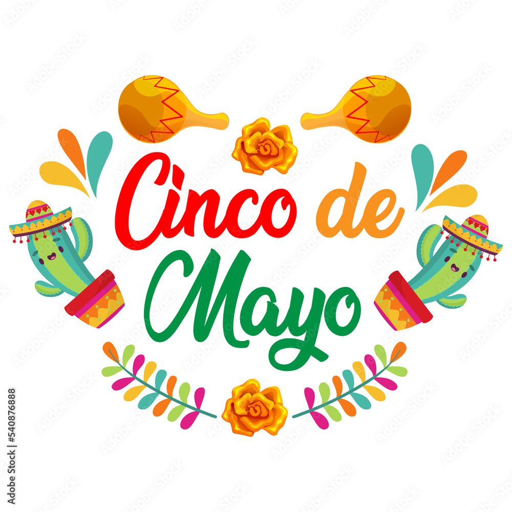 Cinco De Mayo May 5, Federal Holiday in Mexico. Fiesta Banner and ...