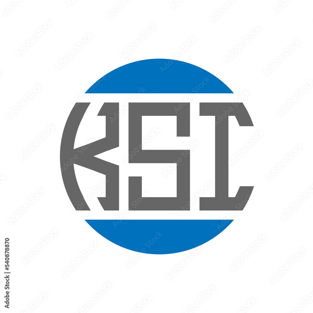 KSI letter logo design on white background. KSI creative initials ...