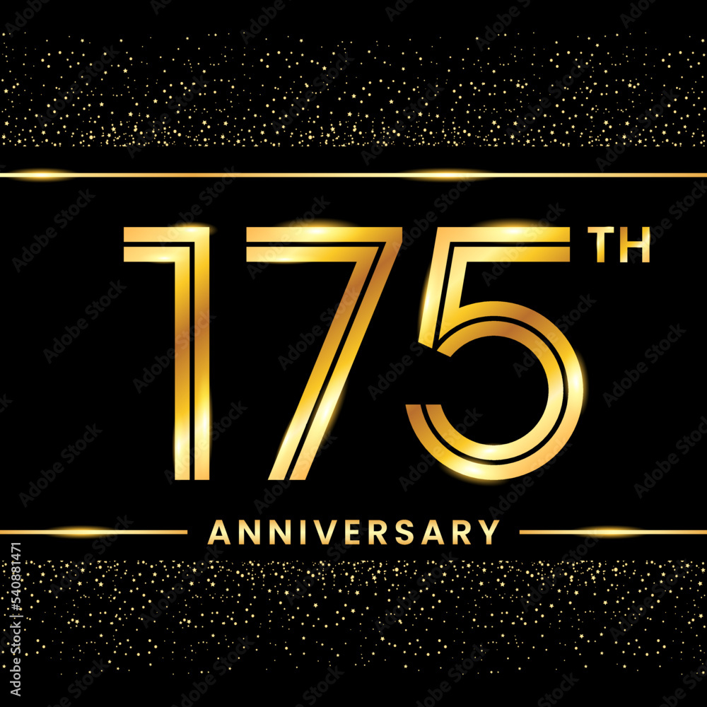 175th Anniversary Logotype. Golden Anniversary template design for ...