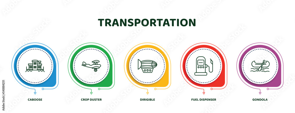 editable thin line icons with infographic template. infographic for ...