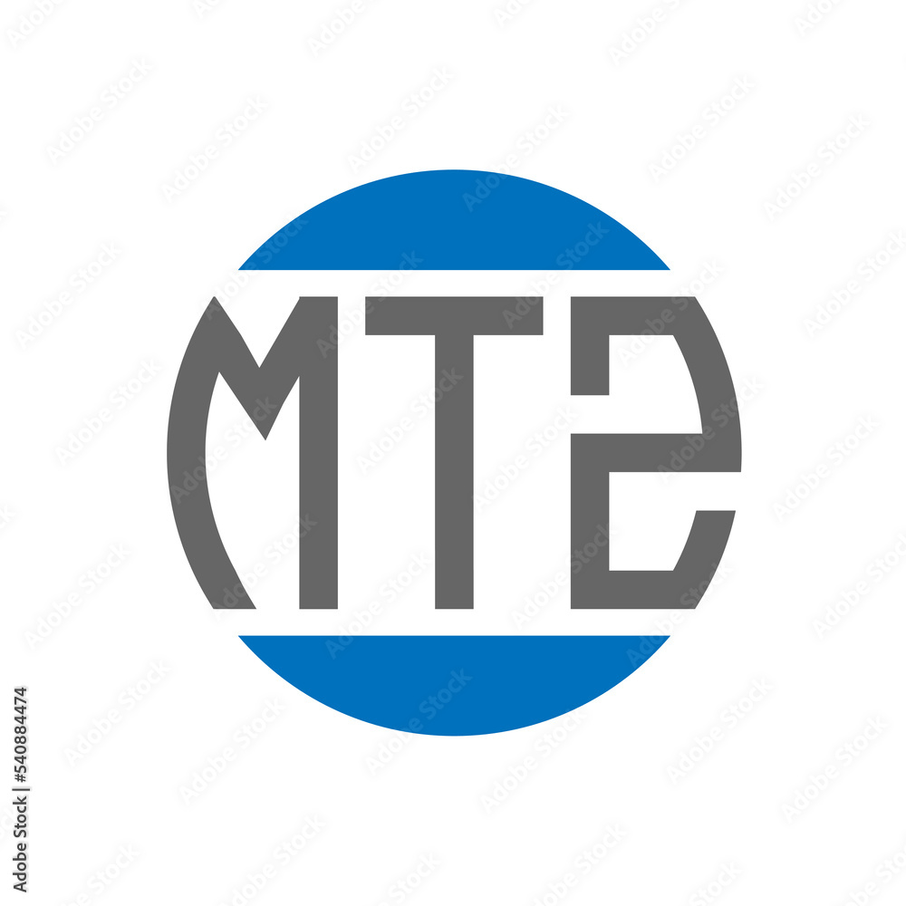 MTZ letter logo design on white background. MTZ creative initials ...