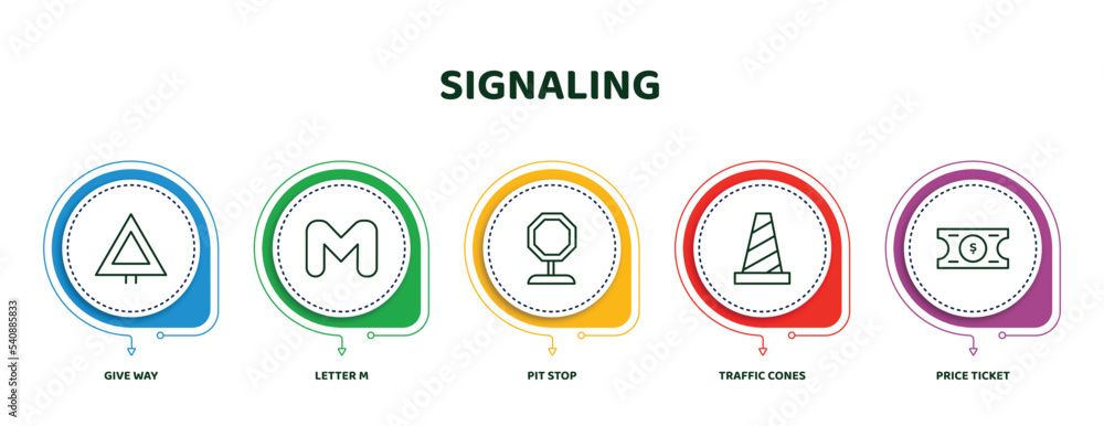 editable thin line icons with infographic template. infographic for ...