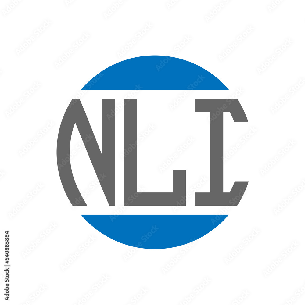 NLI letter logo design on white background. NLI creative initials ...
