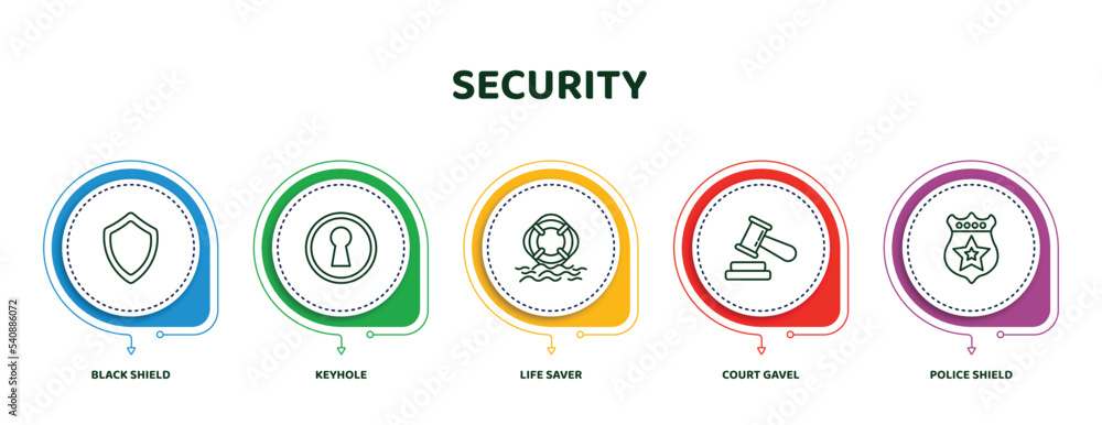 editable thin line icons with infographic template. infographic for ...