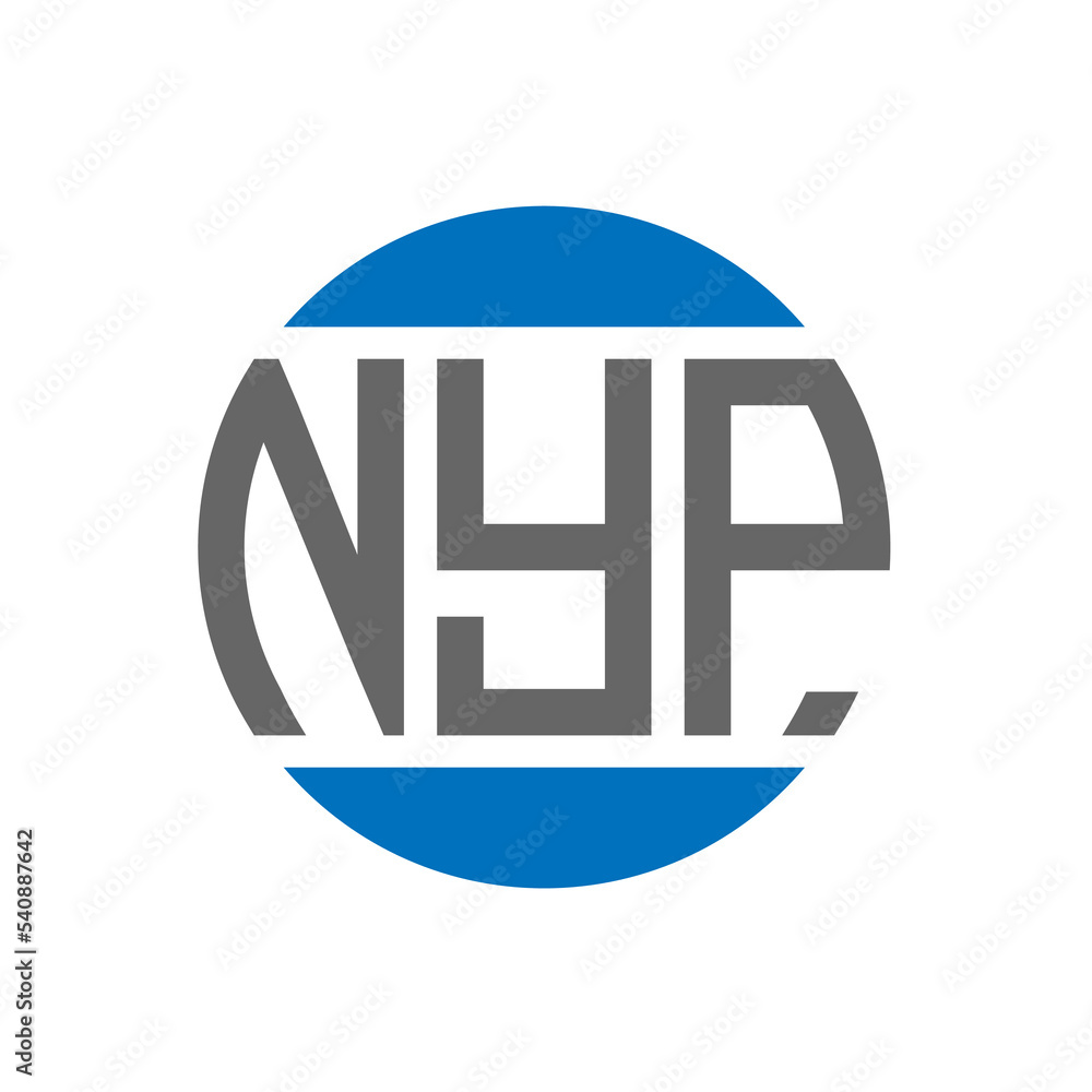NYP letter logo design on white background. NYP creative initials ...