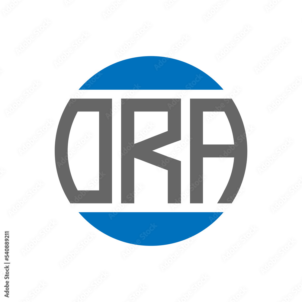 ORA letter logo design on white background. ORA creative initials ...