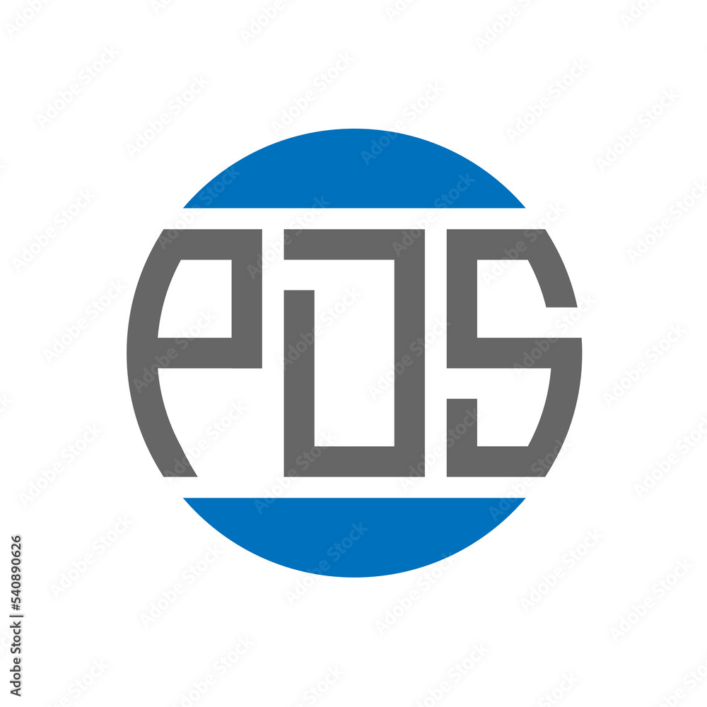 PDS letter logo design on white background. PDS creative initials ...
