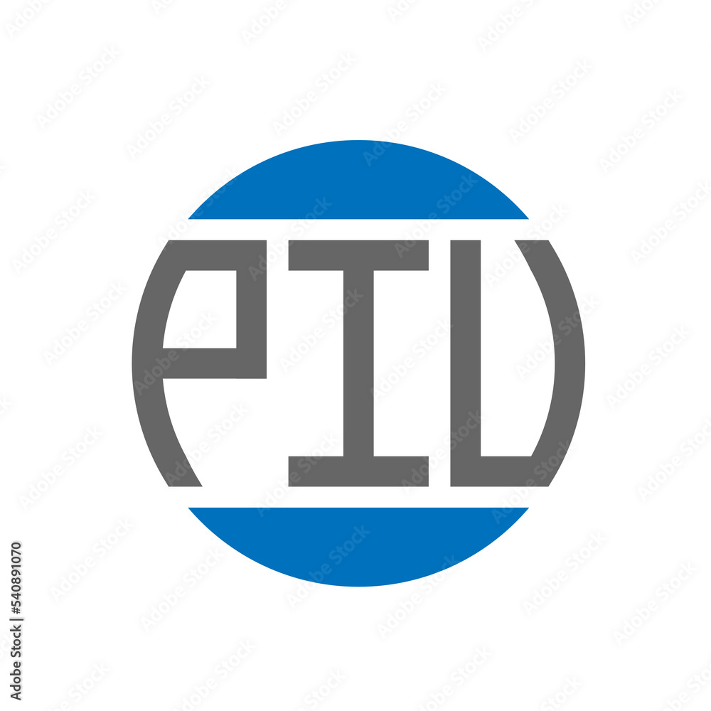 PIU letter logo design on white background. PIU creative initials ...
