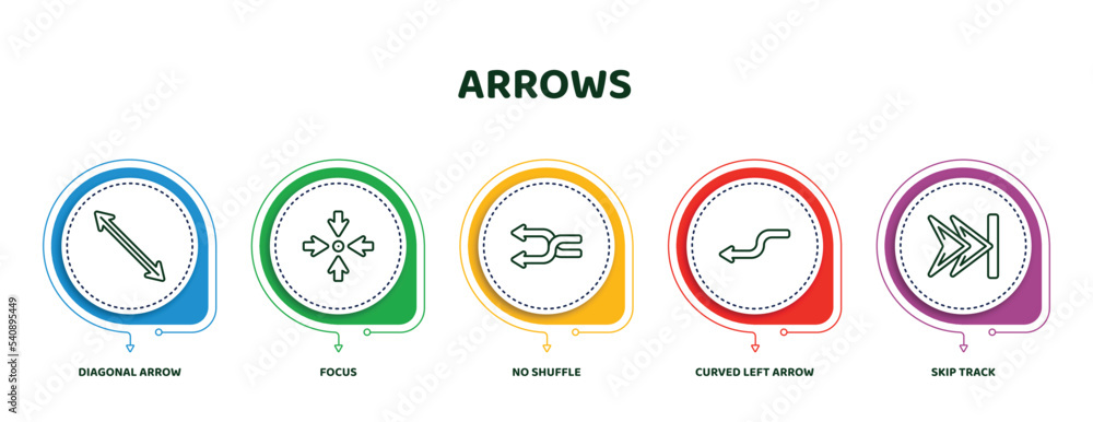 editable thin line icons with infographic template. infographic for ...