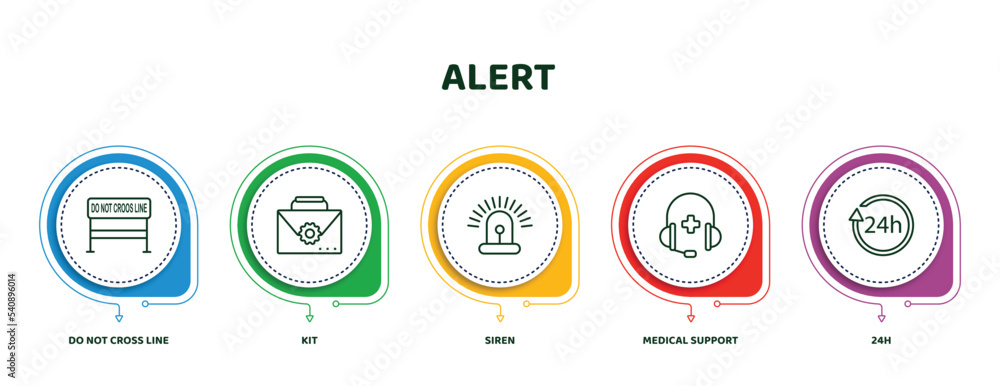 editable thin line icons with infographic template. infographic for ...