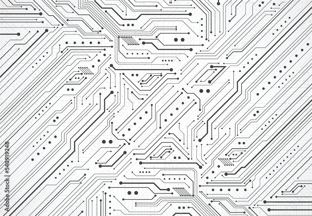 Abstract background with technology circuit board texture. Electronic ...