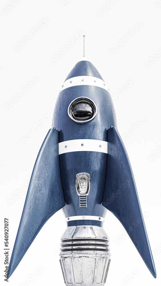 space rocket isolated on white background Stock Illustration | Adobe Stock