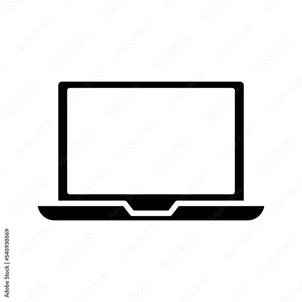 Laptop icon. computer icon vector. color editable Stock Vector | Adobe ...