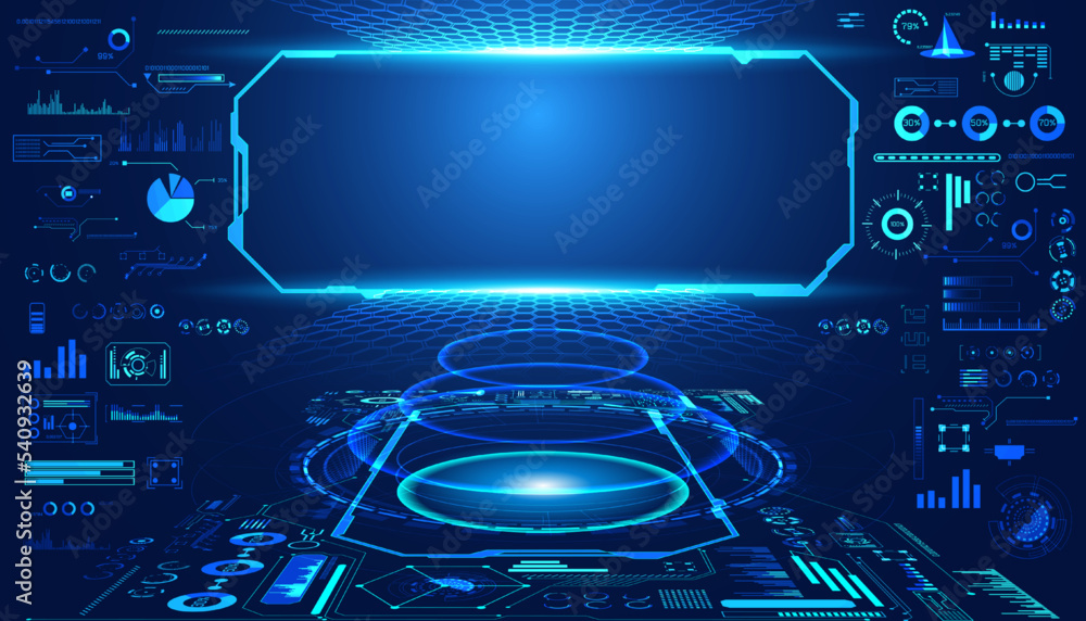 abstract technology ui futuristic concept hud interface hologram ...
