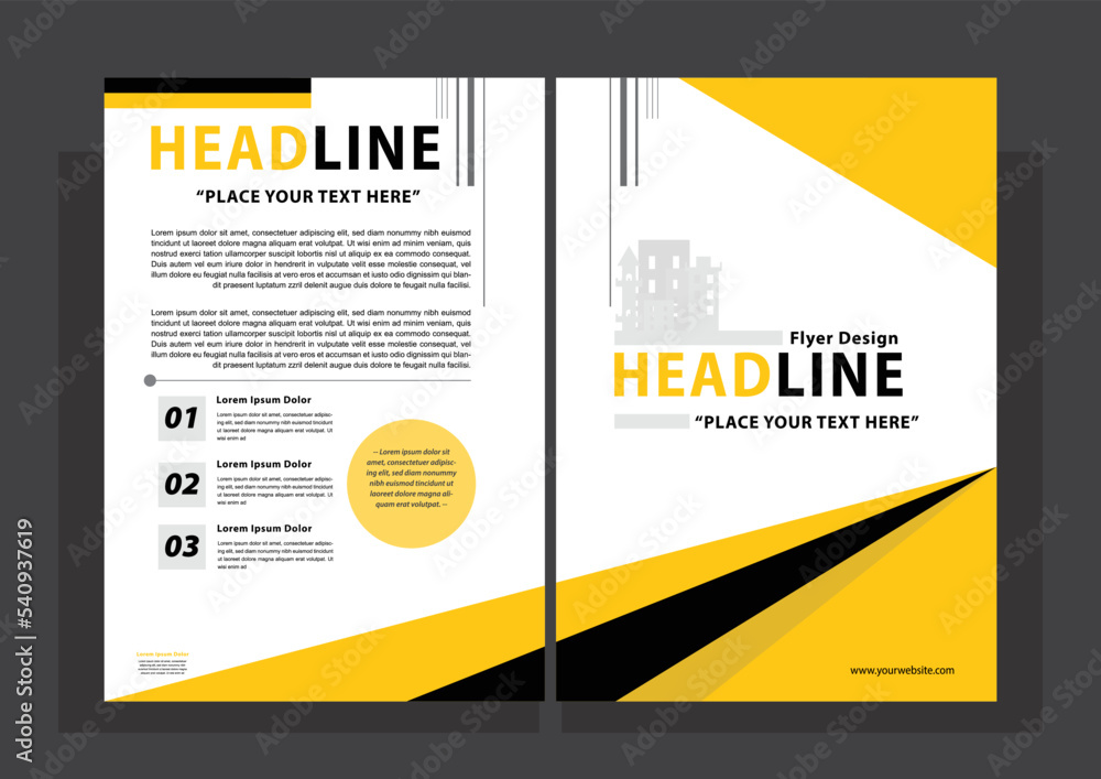 Vektorová grafika „a yellow and black color template that continues on ...