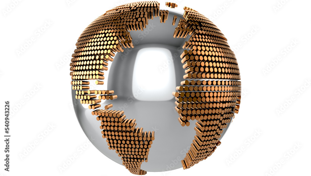 3d world map globe Transparent PNG Stock Illustration | Adobe Stock
