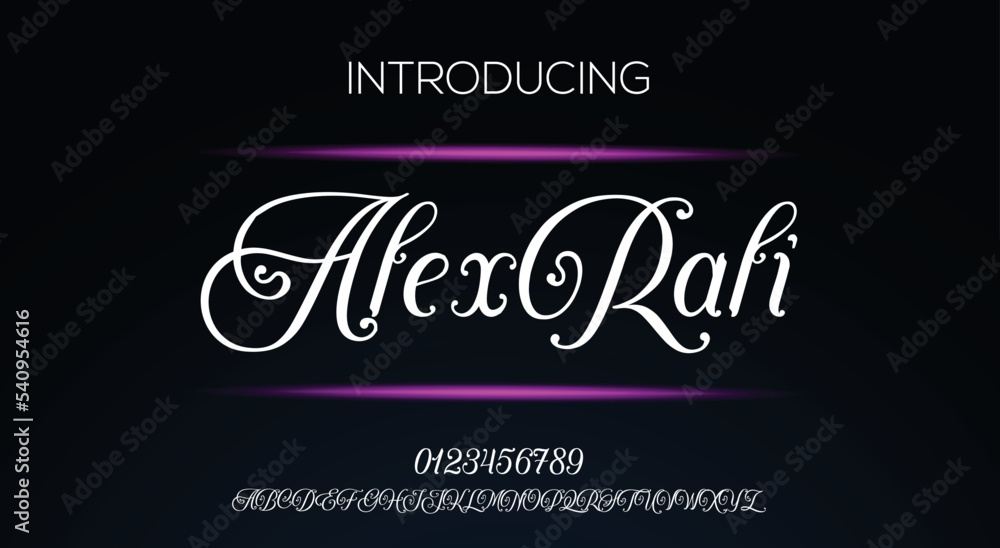 ALEX RAFI Signature Font Calligraphy Logotype Script Brush Font Type ...