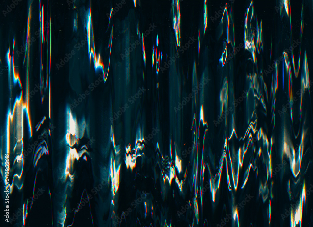 Glitch background. Noise texture. Distortion pattern. Blue yellow color ...