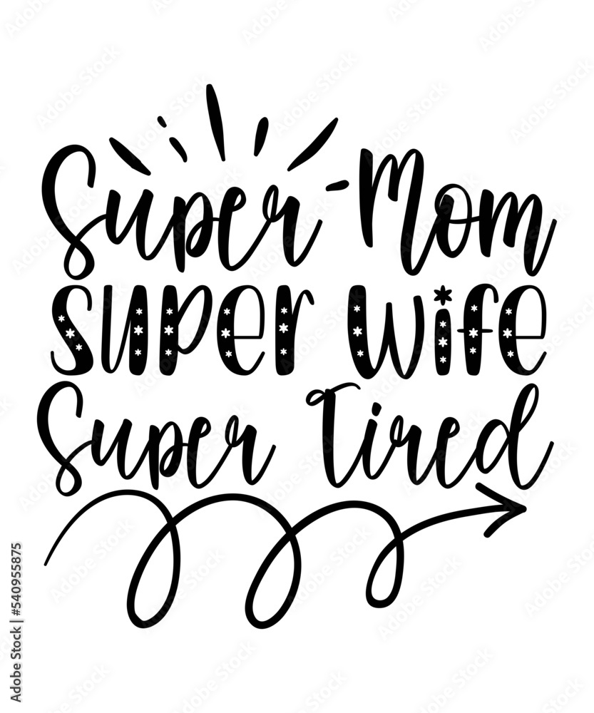Super Mom Mothers Day Svg Bundle Mom Designs Instant Digital Download
