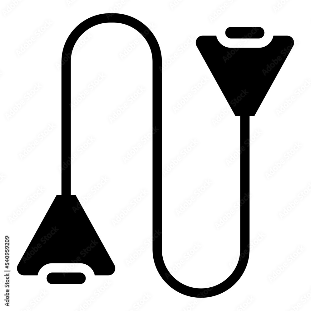 resistance band icon Stock Vector | Adobe Stock